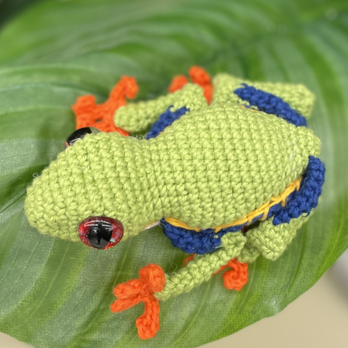 Ruby the Red Eyed Tree Frog - Critter-iffic Crochet