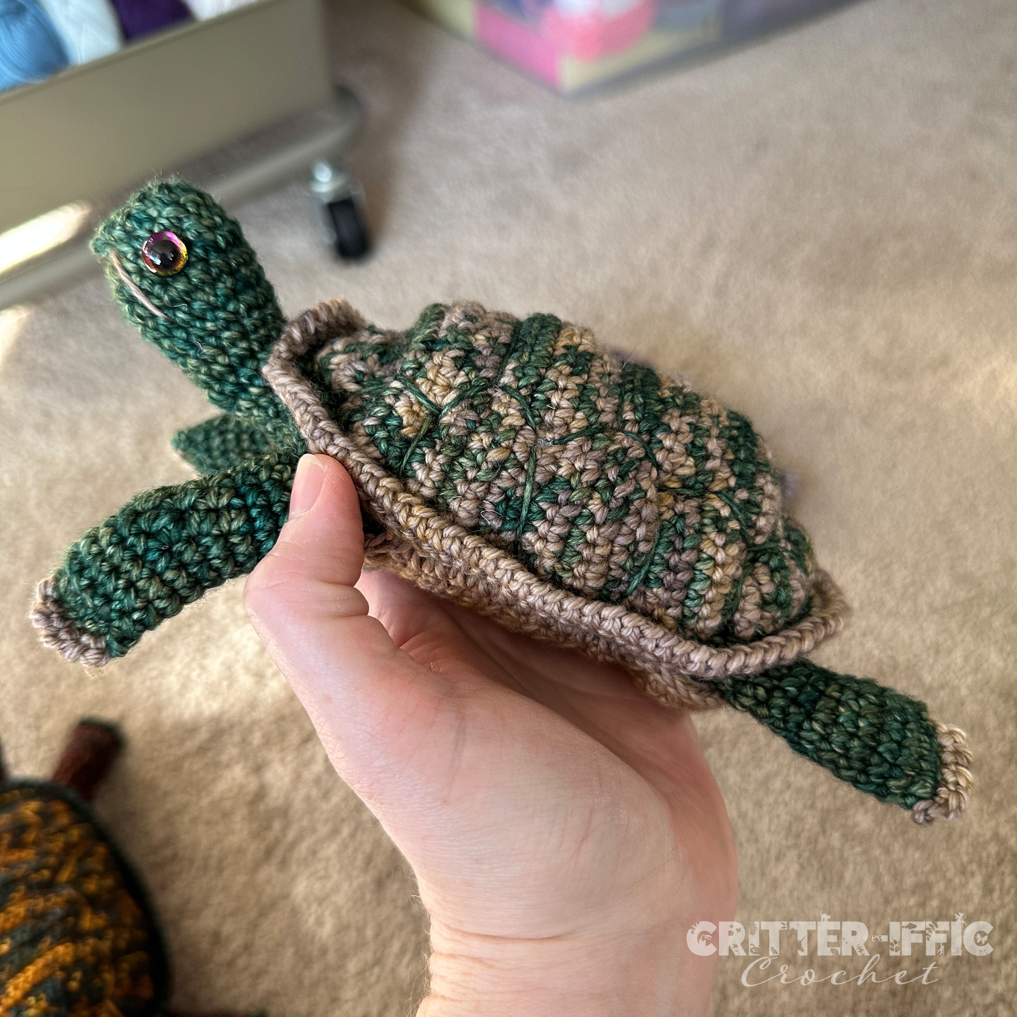 Tilly the Turtle Amigurumi - Critter-iffic Crochet